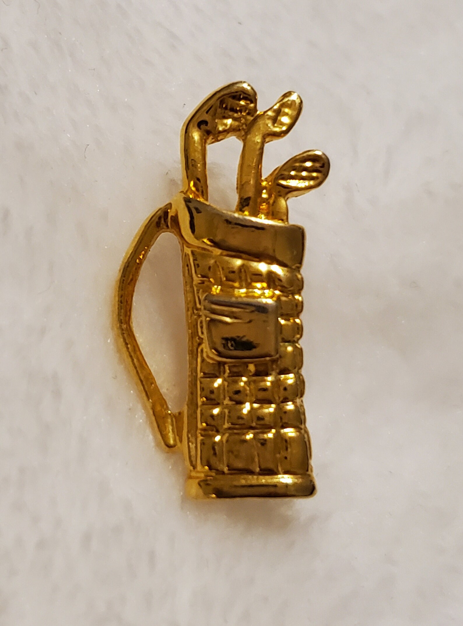 Gold Tone Gold Club Bag Lapel Tack Pin - Etsy