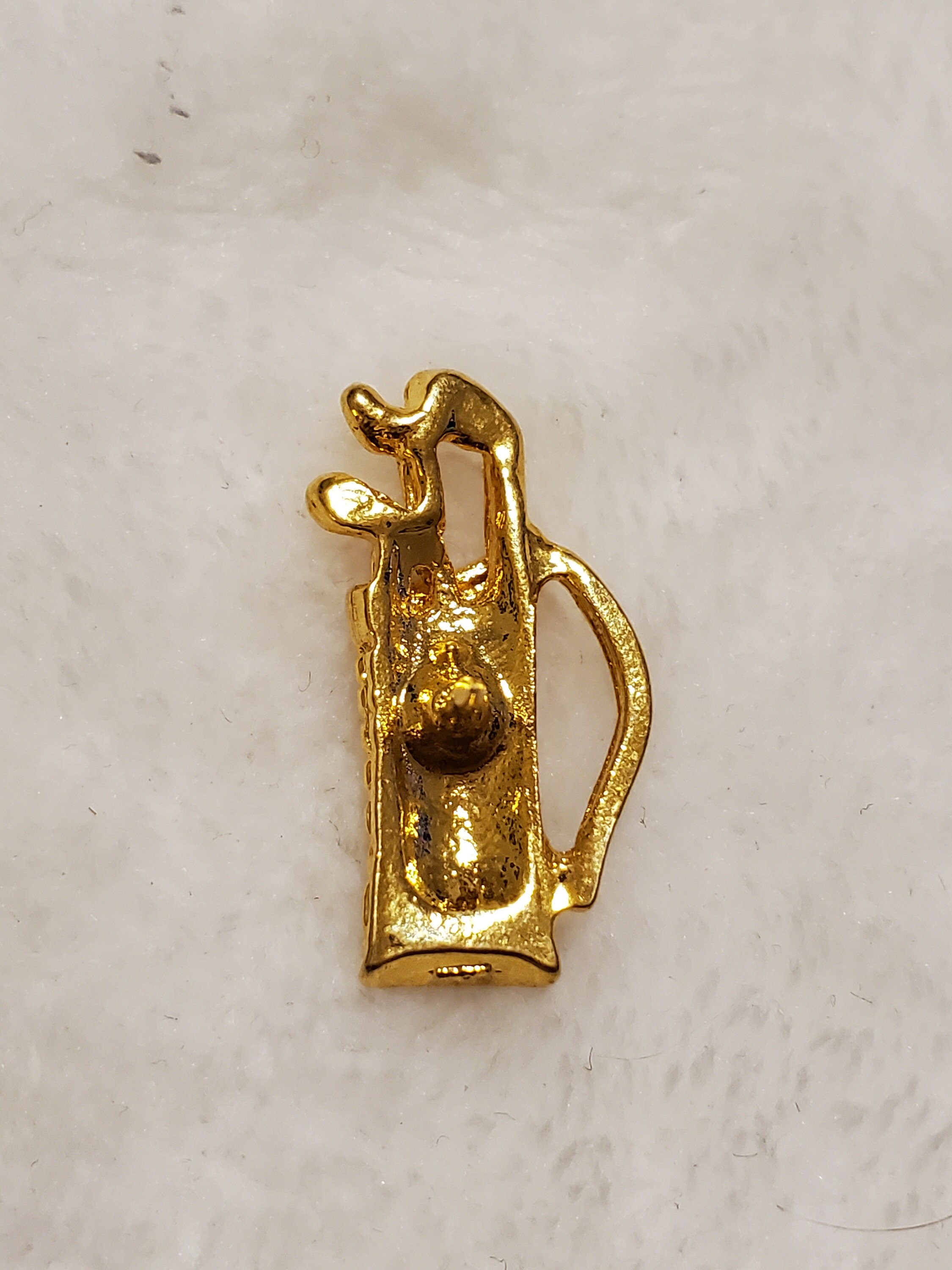 Gold Tone Gold Club Bag Lapel Tack Pin - Etsy