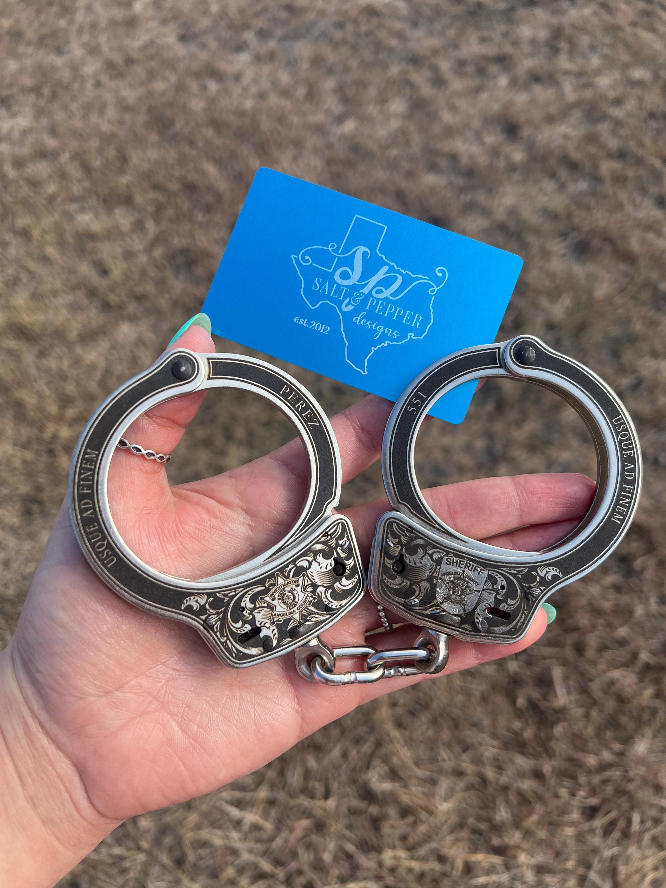 Engraved Handcuffs - 4 - Etsy