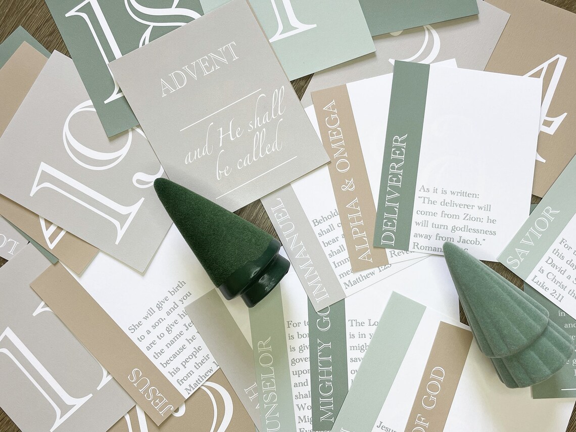 KJV Names of Jesus Advent Cards (printable) - Scripture in the King ...