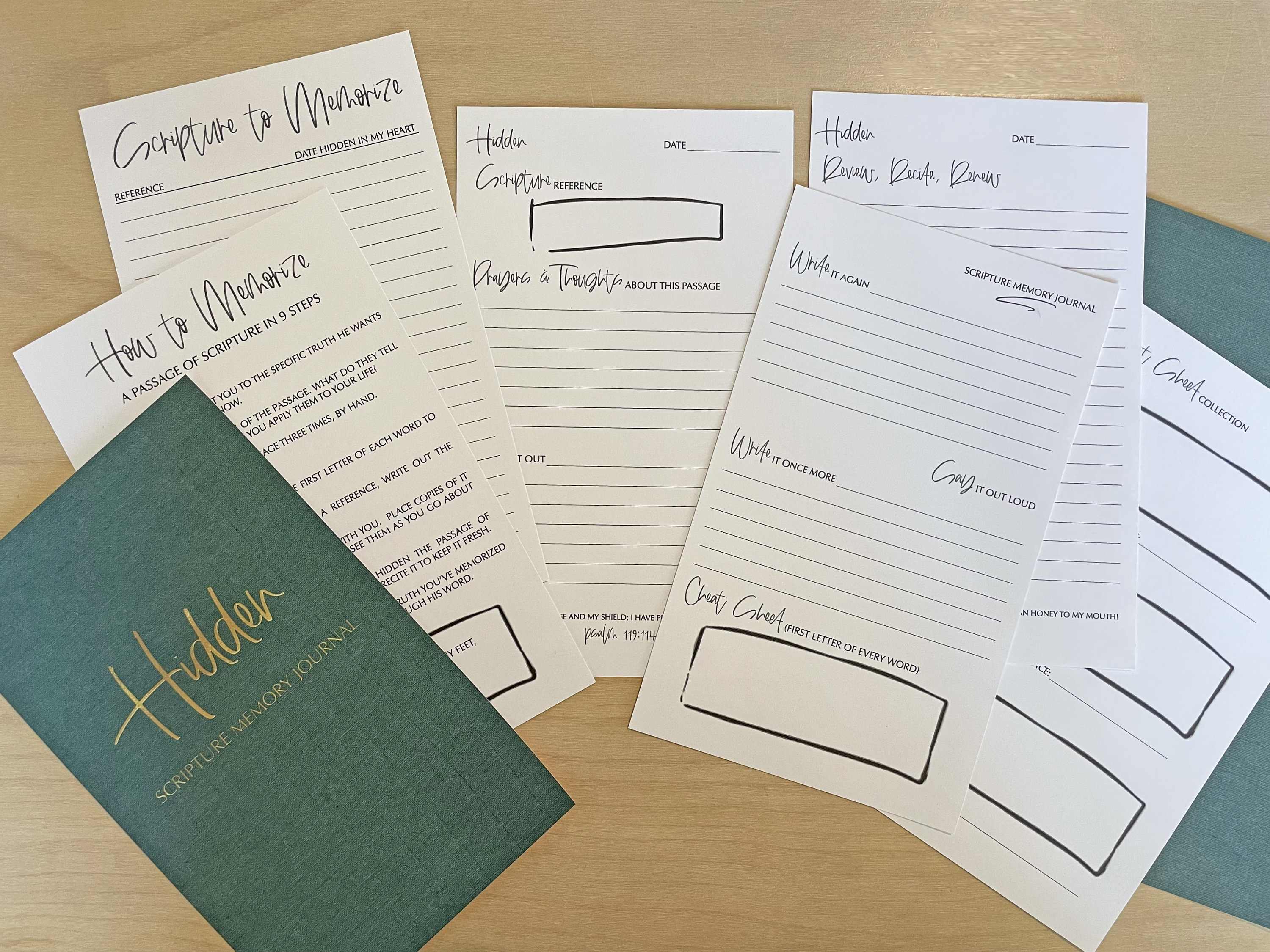 Hidden: Scripture Memory Journal printable - Etsy