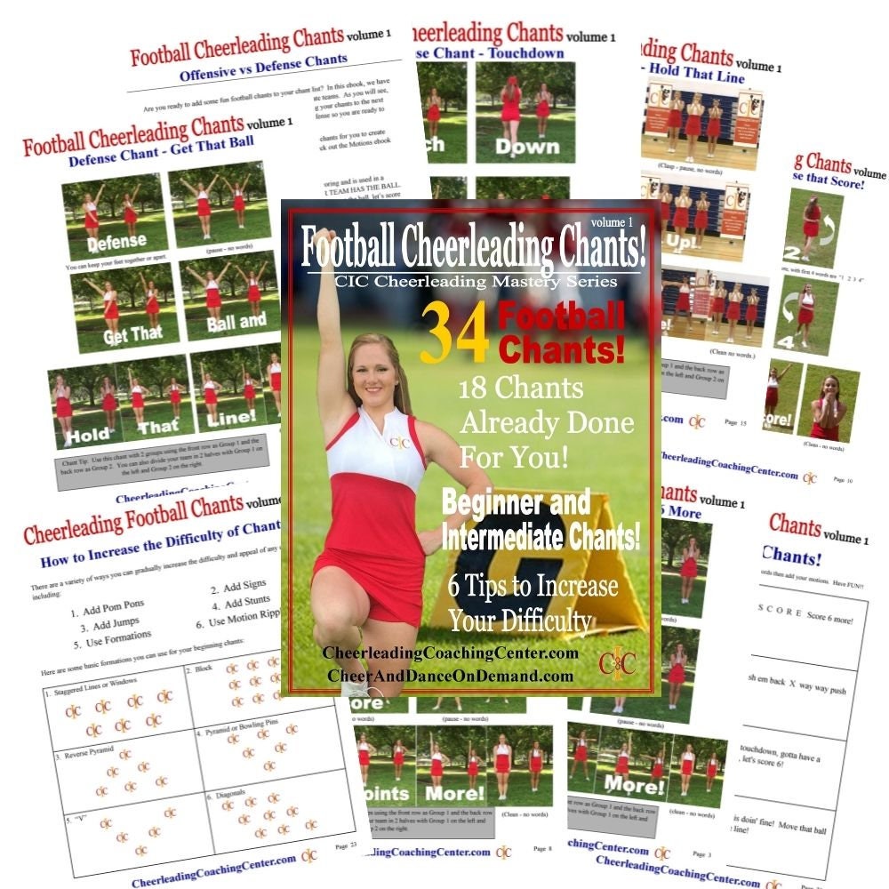 Cheerleading FOOTBALL CHANTS Ebook, Volume 1 - CIC Cheerleading Mastery ...