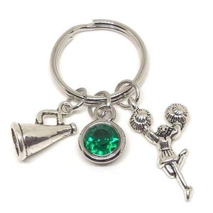 PERSONALIZED Cheerleader Key Chain, Cheerleading Keychain, Cheerleading ...