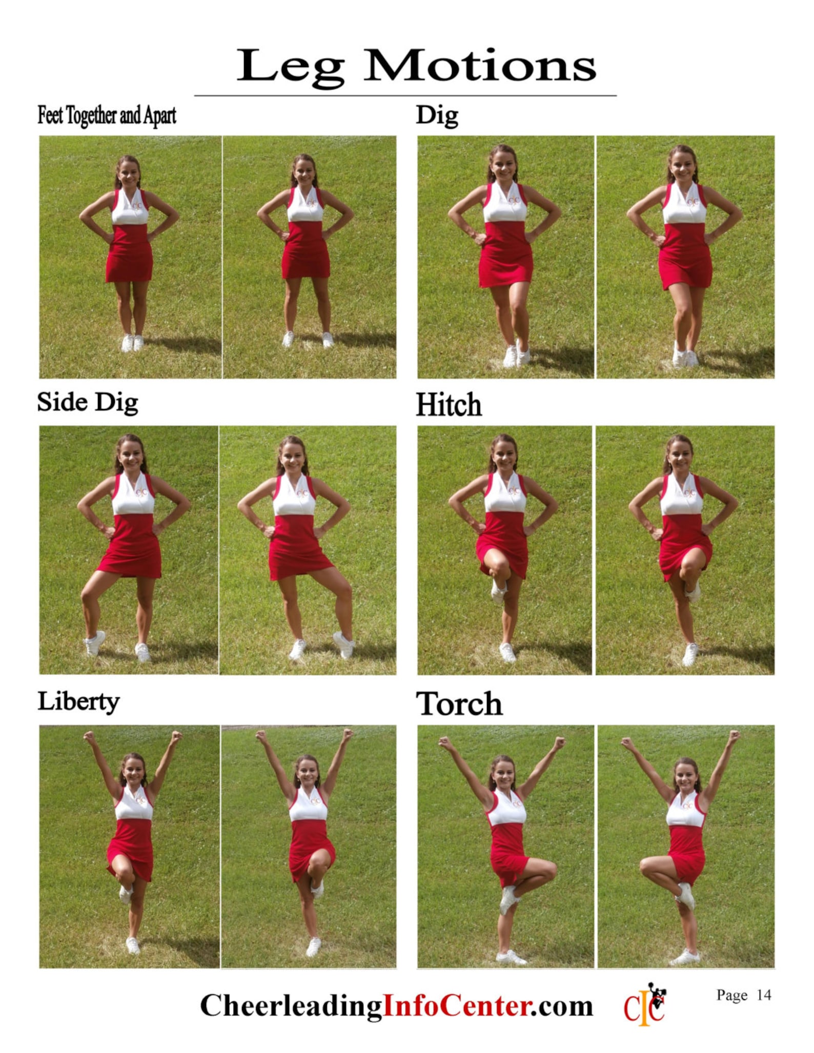 Cheerleading Motions Ebook, Volume 1 - CIC Cheerleading Mastery Series ...