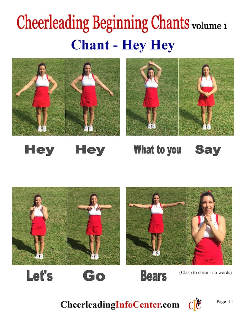 Cheerleading Beginning CHANTS Ebook, Volume 1 - CIC Cheerleading ...