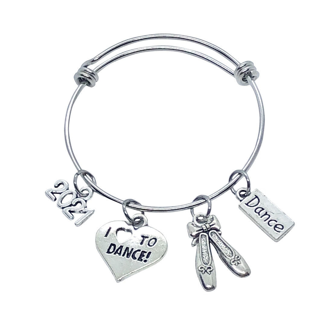 2026 Dance Charm Bracelet, Dance Gift, Dance Charm Bracelet, Ballerina ...