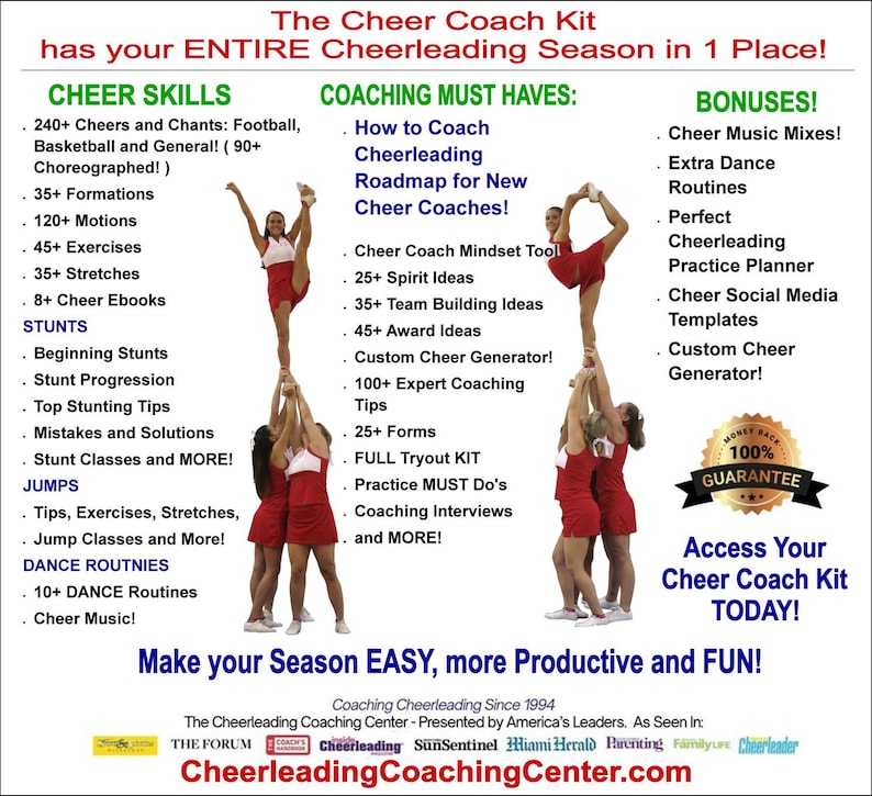 How to Coach Cheerleading - COMPLETE Cheerleading Coach Program ...