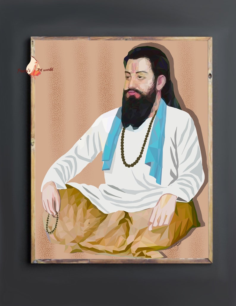 Guru Ravidas Art Painting I Religious Home Decor I Indian Wall Art I ...