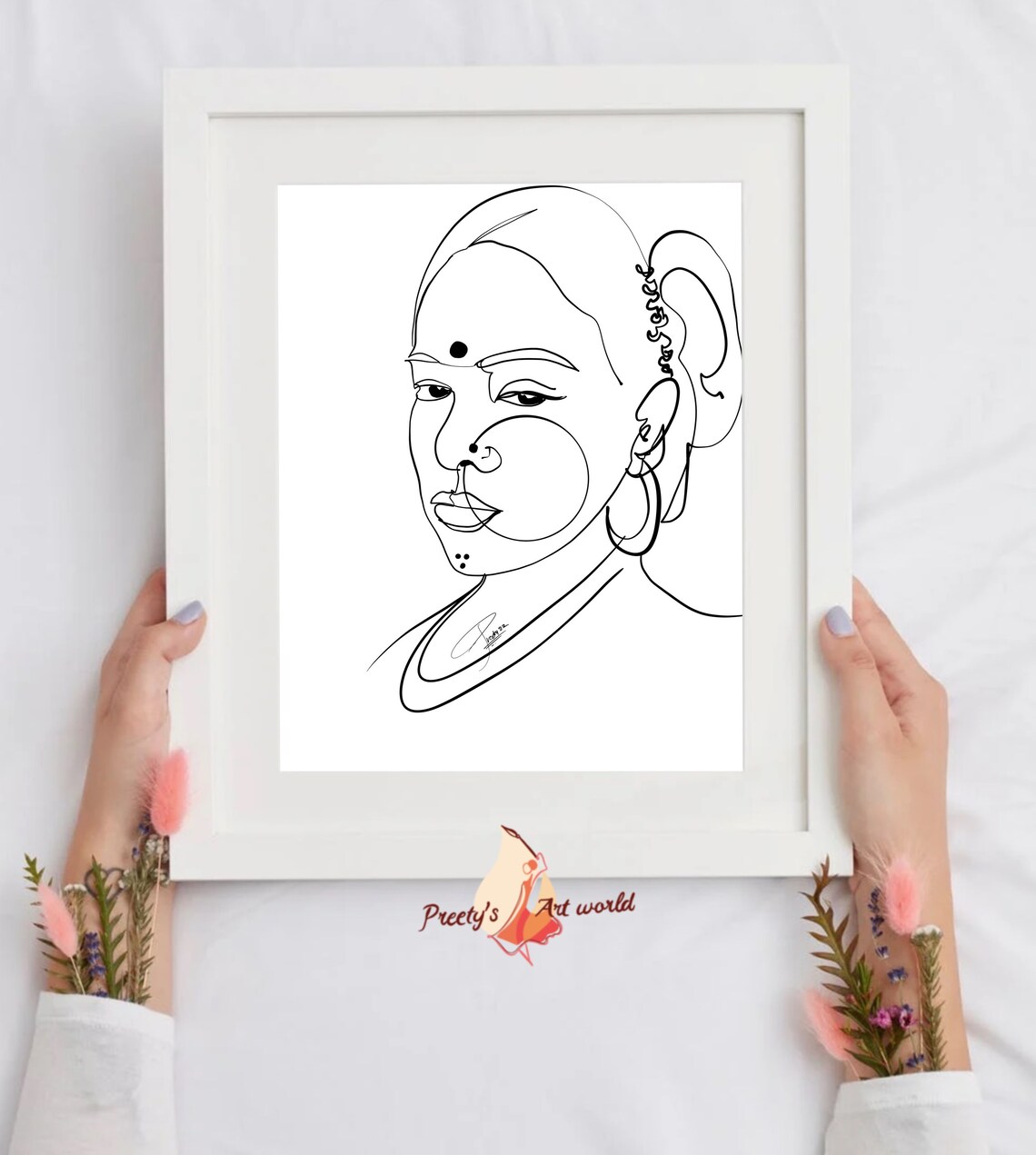 Female One-line Portrait I One Line Print I Woman Line Art I - Etsy