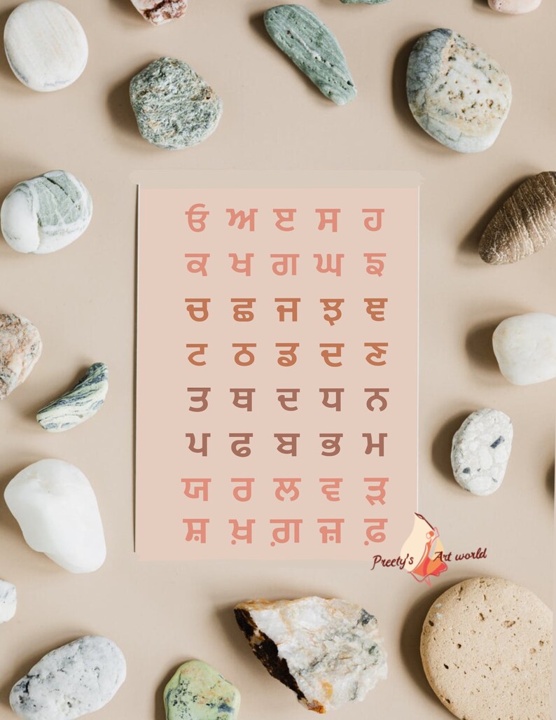 Punjabi Gurmukhi Alphabet Printable Poster I Punjabi Kids - Etsy Canada
