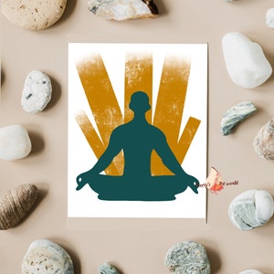 Meditation Yoga Wall Décor Printable Art I Yoga Wall Art I Meditation ...