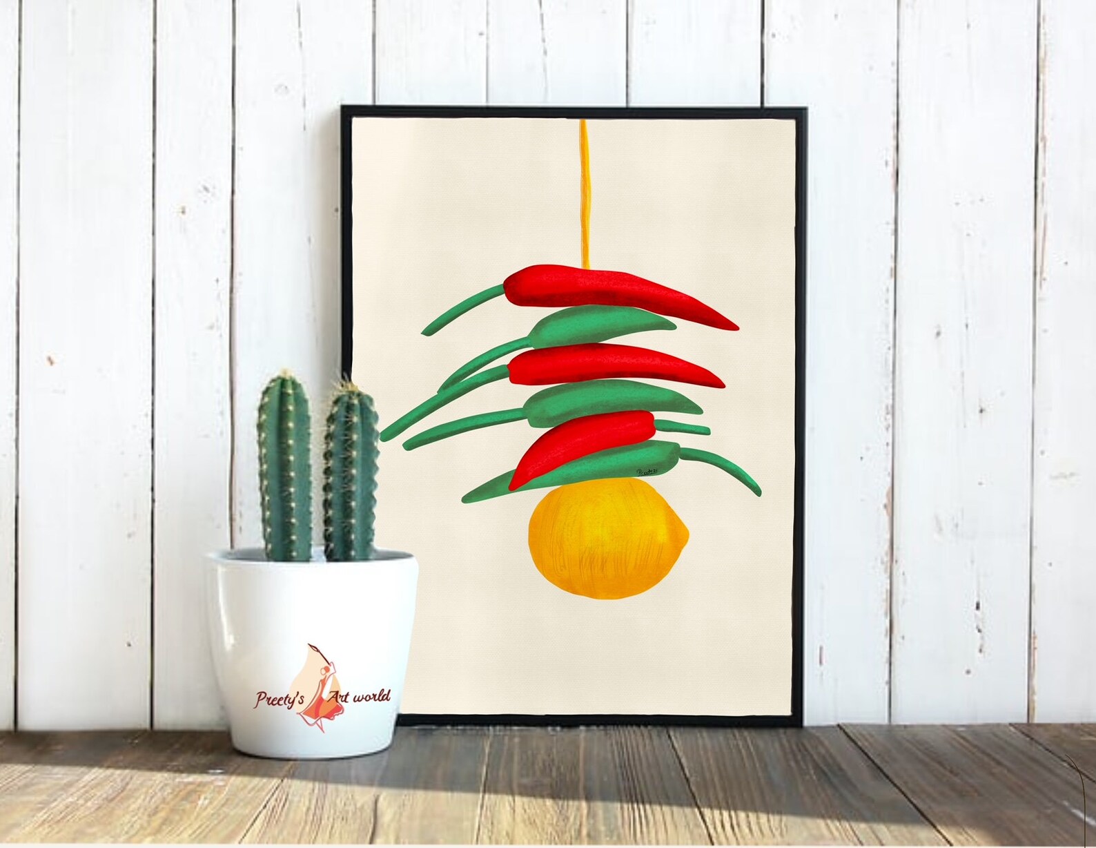 Nimbu Mirchi Indian Kitchen Poster Print I Buri Nazar Evil Eye - Etsy
