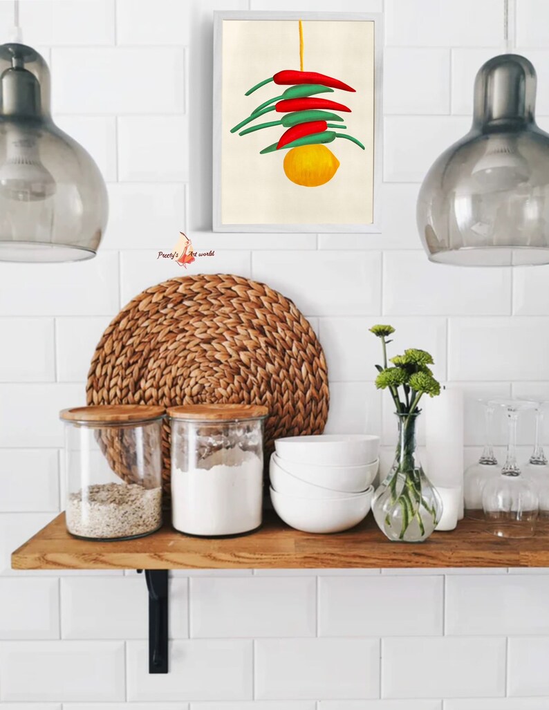 Nimbu Mirchi Indian Kitchen Poster Print I Buri Nazar Evil Eye ...