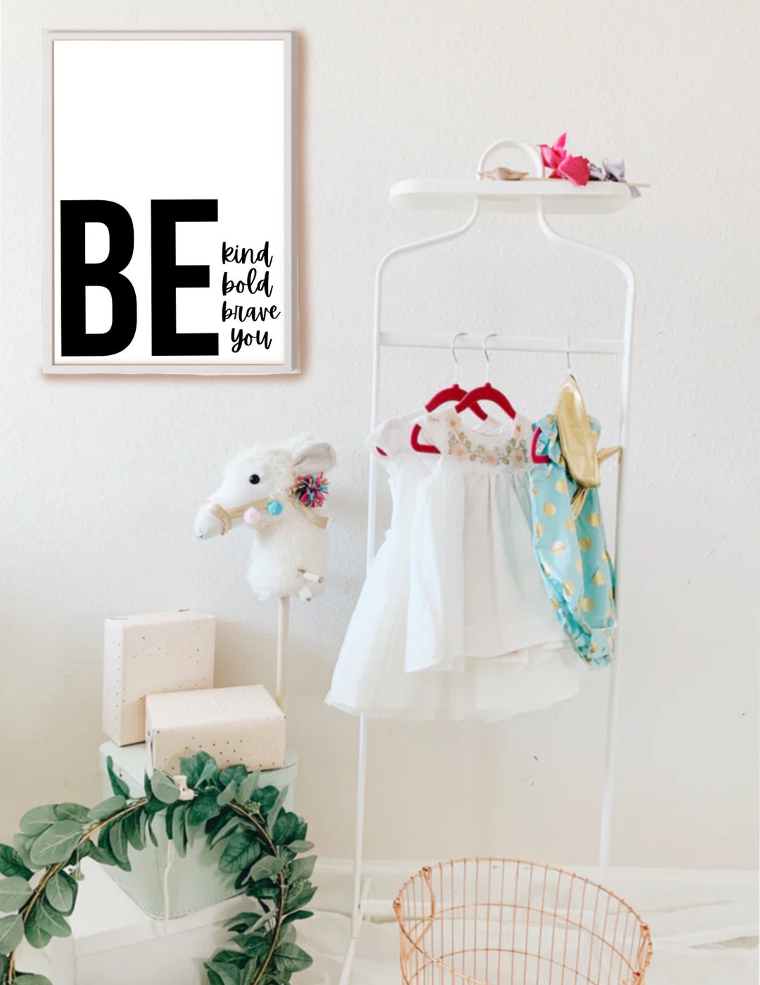 Be Kind Be Bold Be Brave Be You I Office Decor I Inspirational Quotes ...