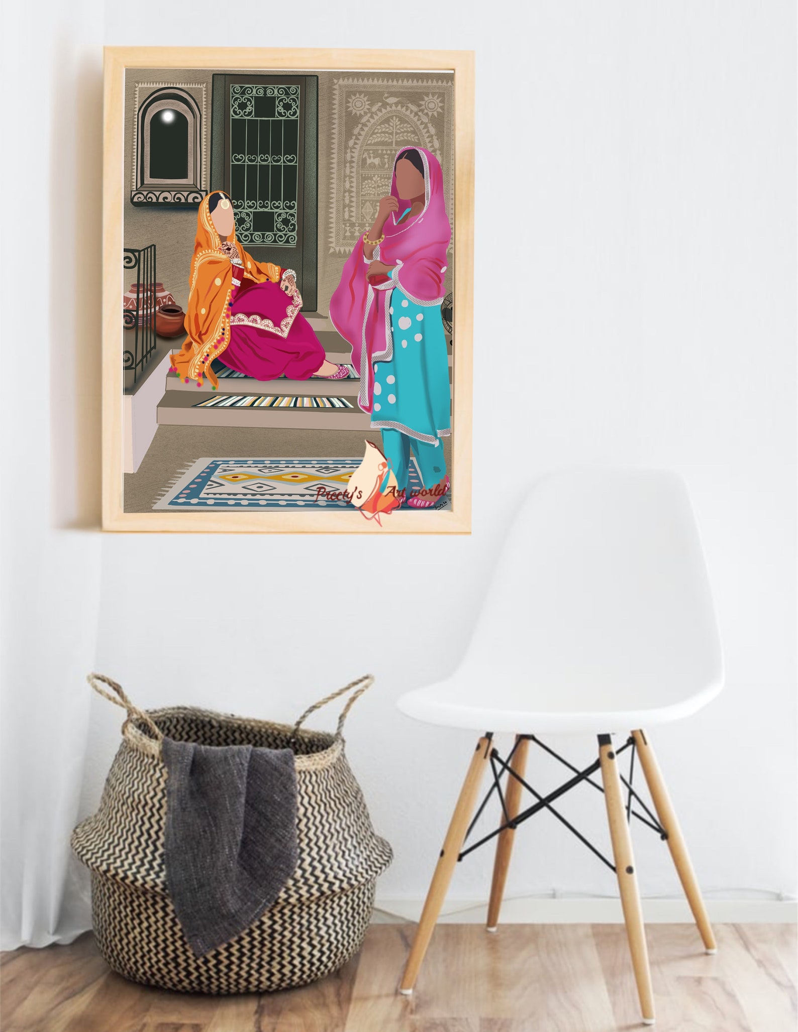 Punjabi Art Print I Indian Ethnic Home Décor I Traditional | Etsy