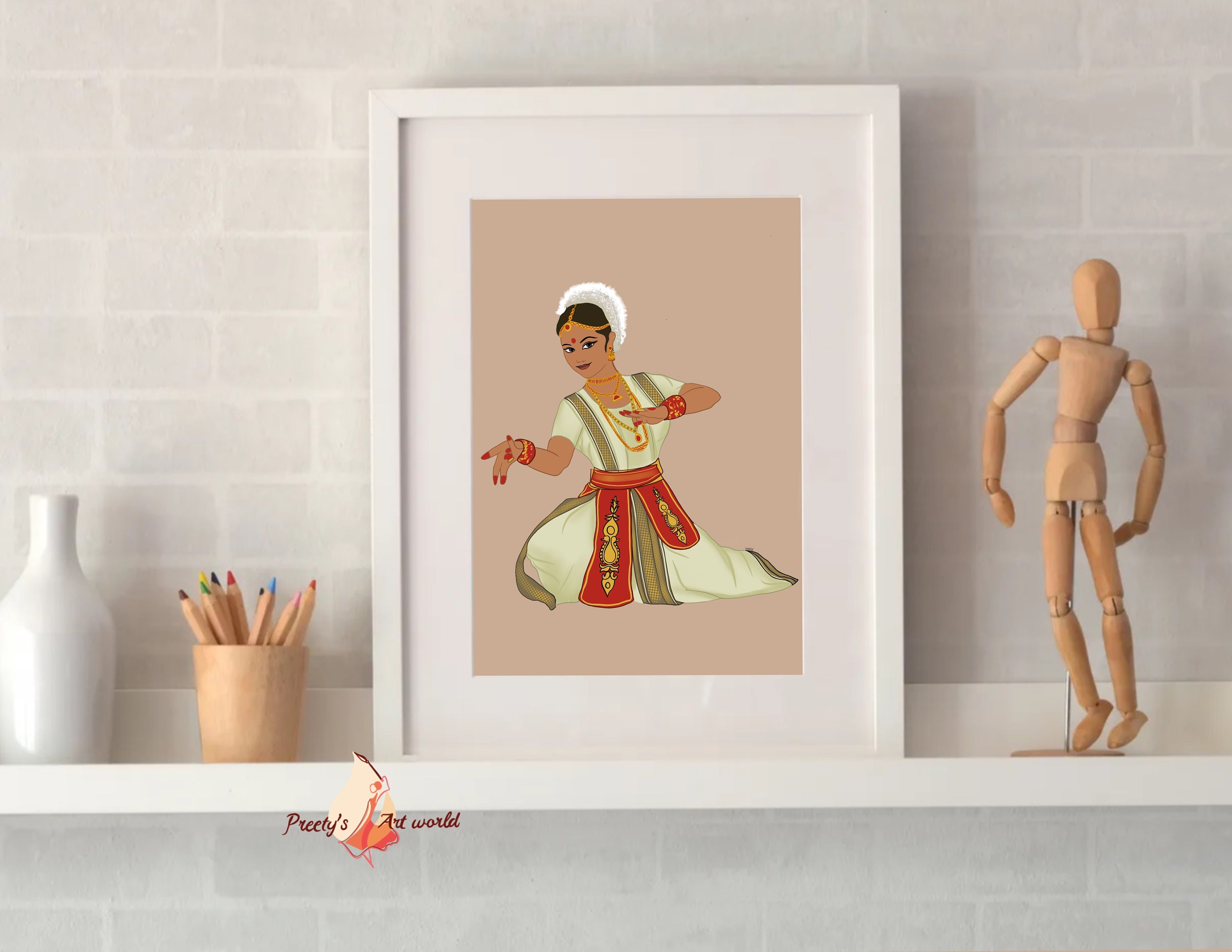 Sattriya Dance Drawing