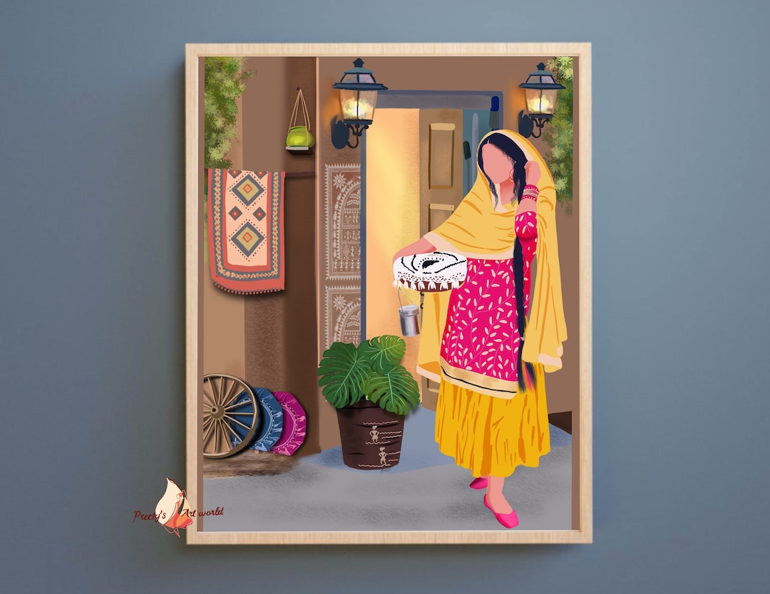 Pakistani Punjabi Culture Paintings