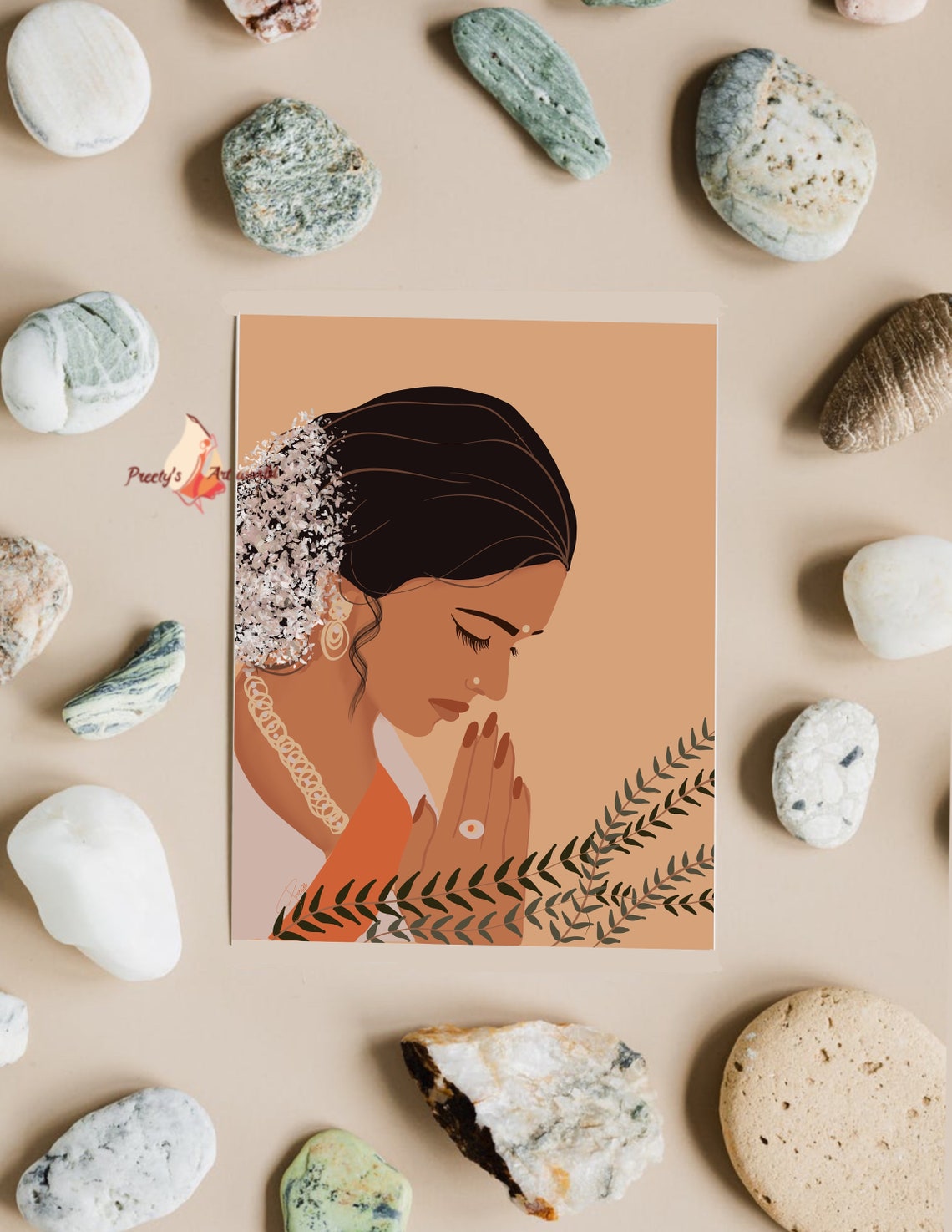 Namaste Lady Wall Indian Decor Welcome Lady Yoga Wall Art - Etsy