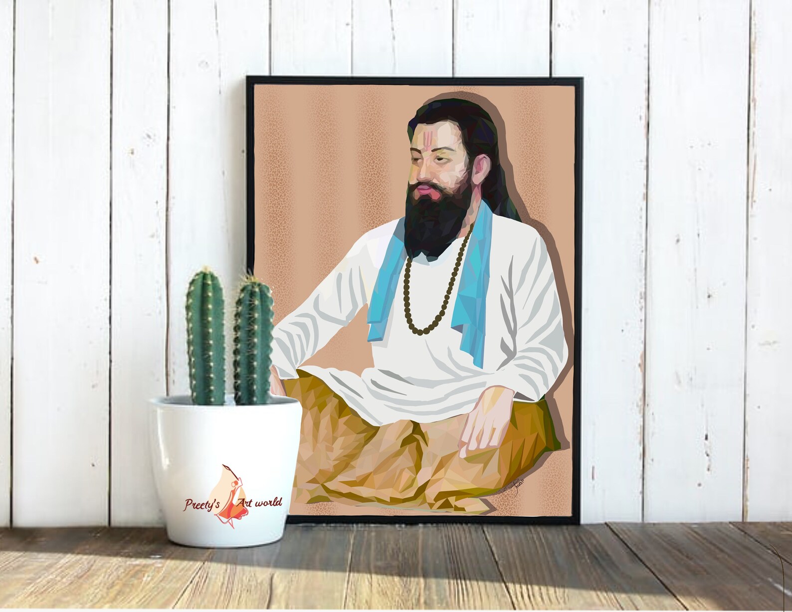Guru Ravidas Art Painting I Religious Home Decor I Indian Wall Art I ...