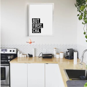 But First Cha/tea Punjabi Kitchen Print I Indian Tea Lover I Nostalgic ...