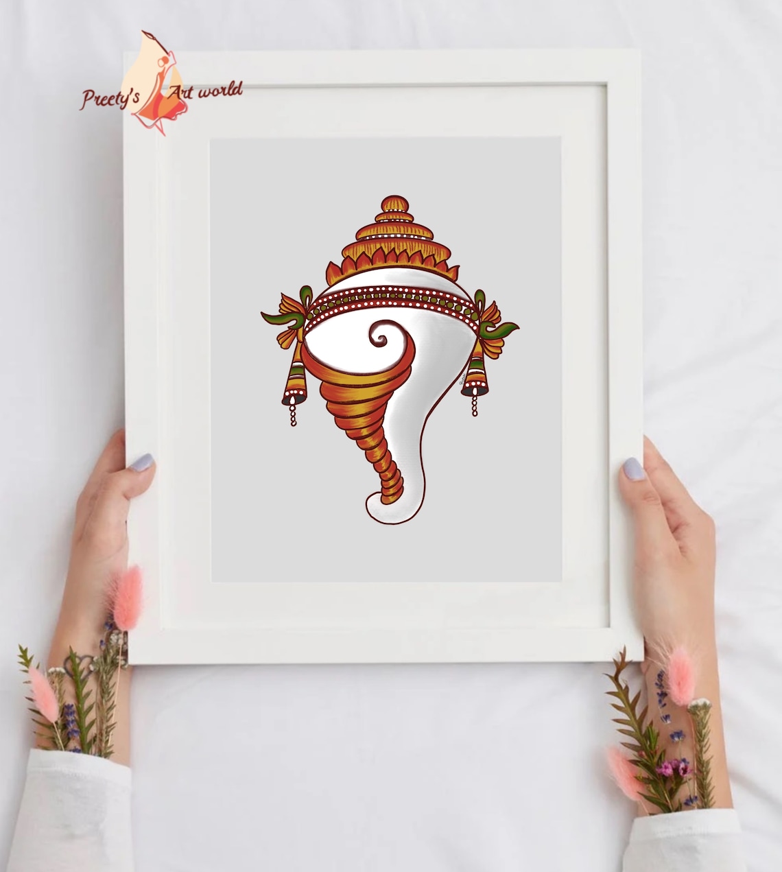 Shankh the Indian Conch Shell I Hindu Religion Puja Blowing | Etsy India