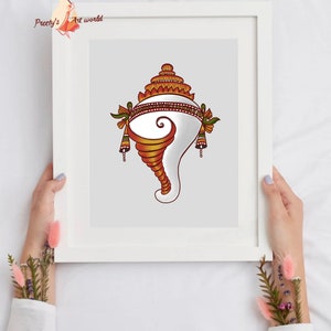 Buy Shankh the Indian Conch Shell I Hindu Religion Puja Blowing Shankh ...
