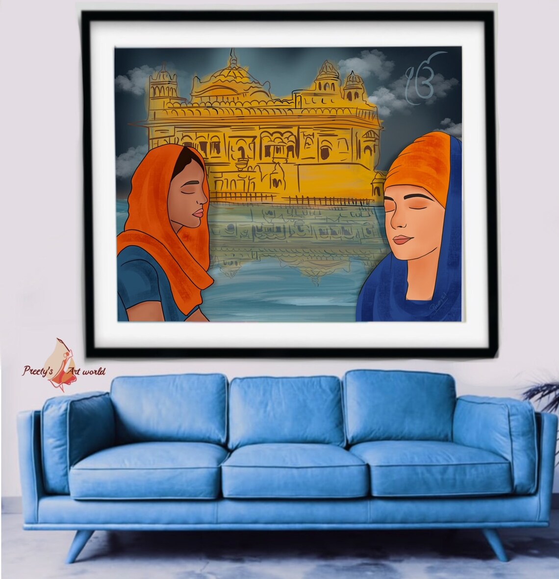 Golden Temple Artwork I Abstract Golden Temple I Sri Harmandar Sahib ...