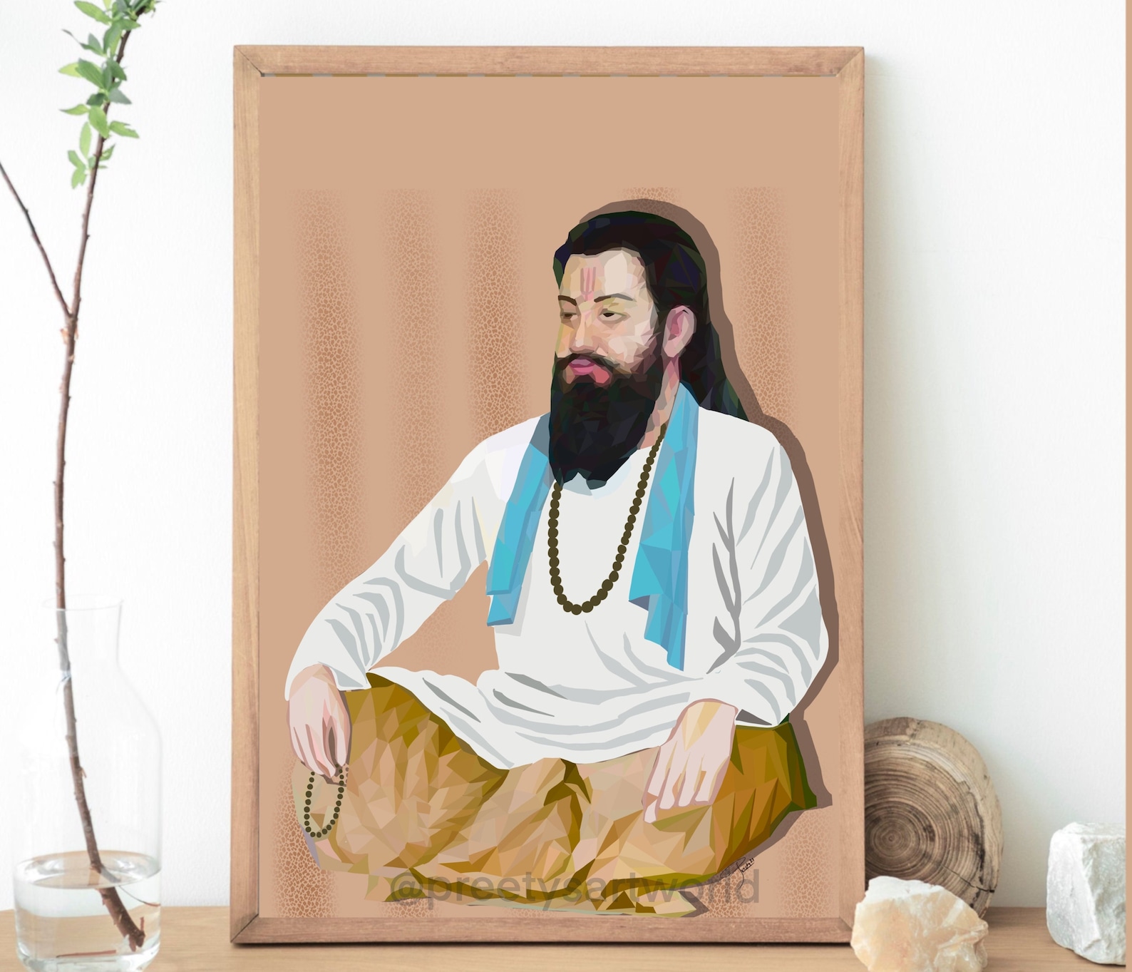 Guru Ravidas Art Painting I Religious Home Decor I Indian Wall Art I ...