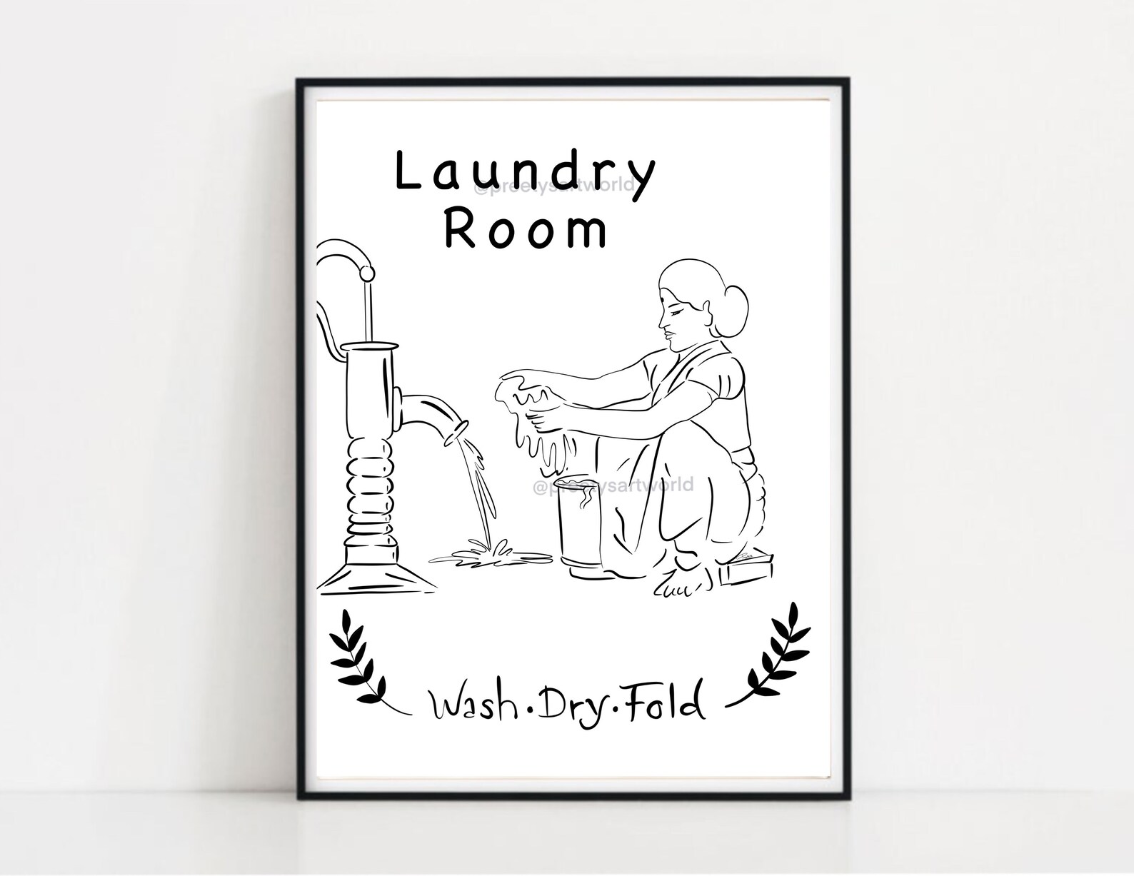 Indian Women in Saree Washing Clothes With Hand on Handpump I Wash Dry ...