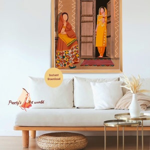 Punjabi Art Print I Indian Ethnic Home Décor I Traditional Indian ...