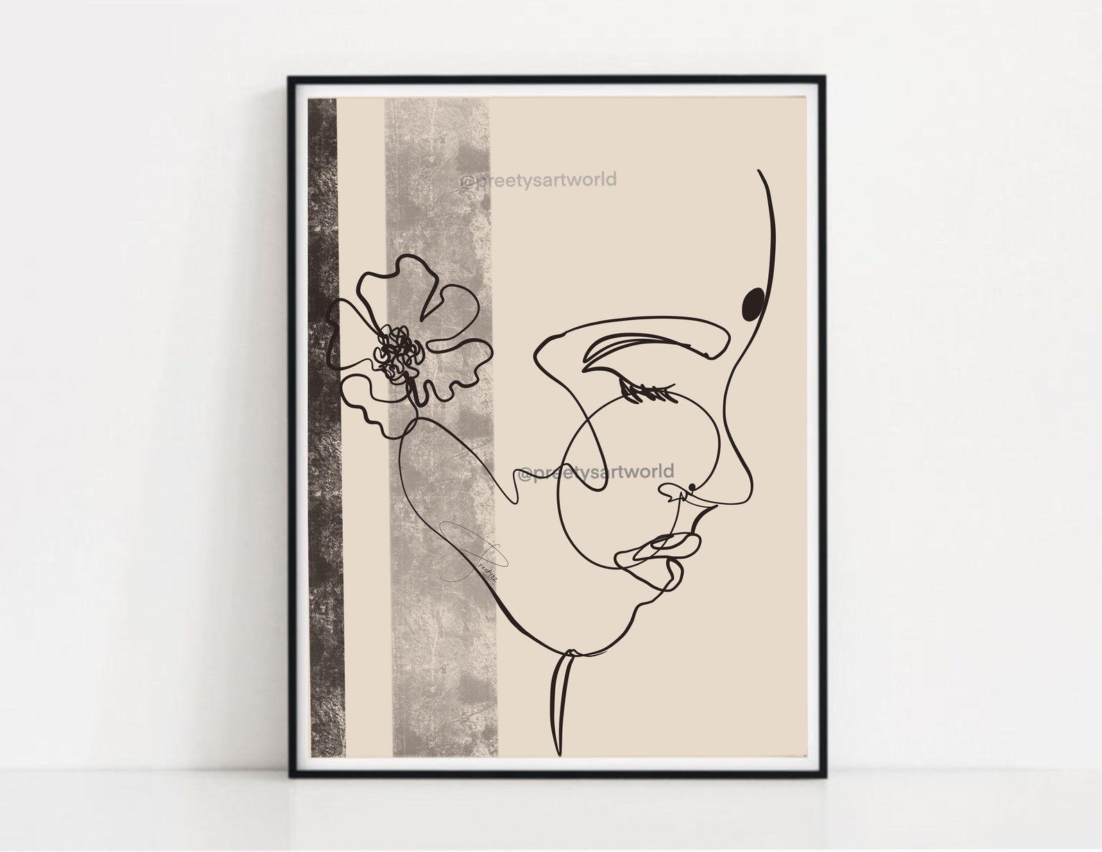 Female One-line Portrait I One Line Print I Woman Line Art I - Etsy