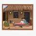 Punjabi Girl Sewing Clothes Art Print I Indian Ethnic Home Décor I ...