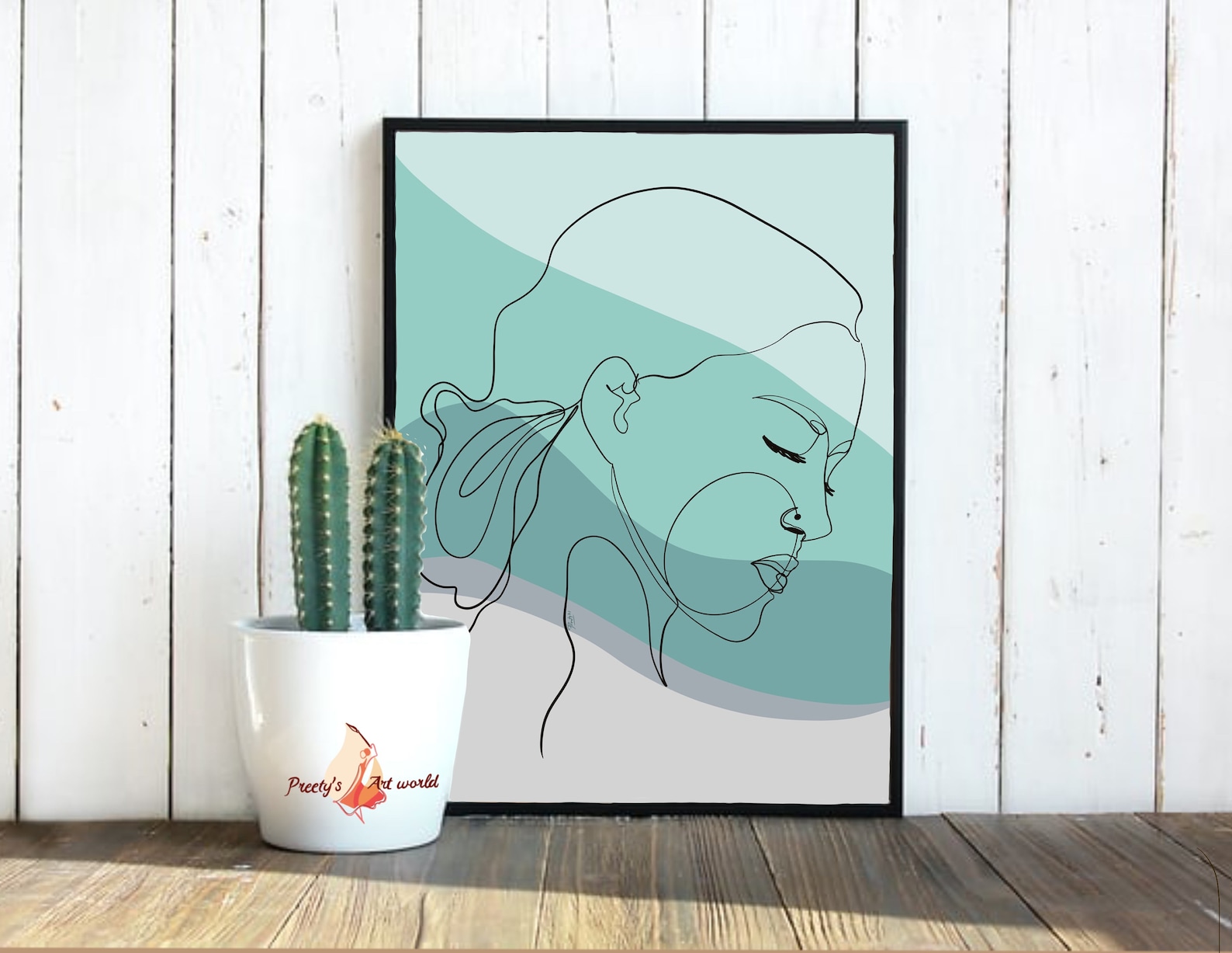 Female One-line Portrait I One Line Print I Woman Line Art I - Etsy