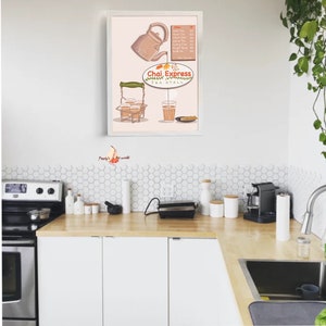 Chai Express Tea Stall Indian Illustration Poster Printable I Indian ...