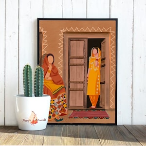Punjabi Art Print I Indian Ethnic Home Décor I Traditional Indian ...