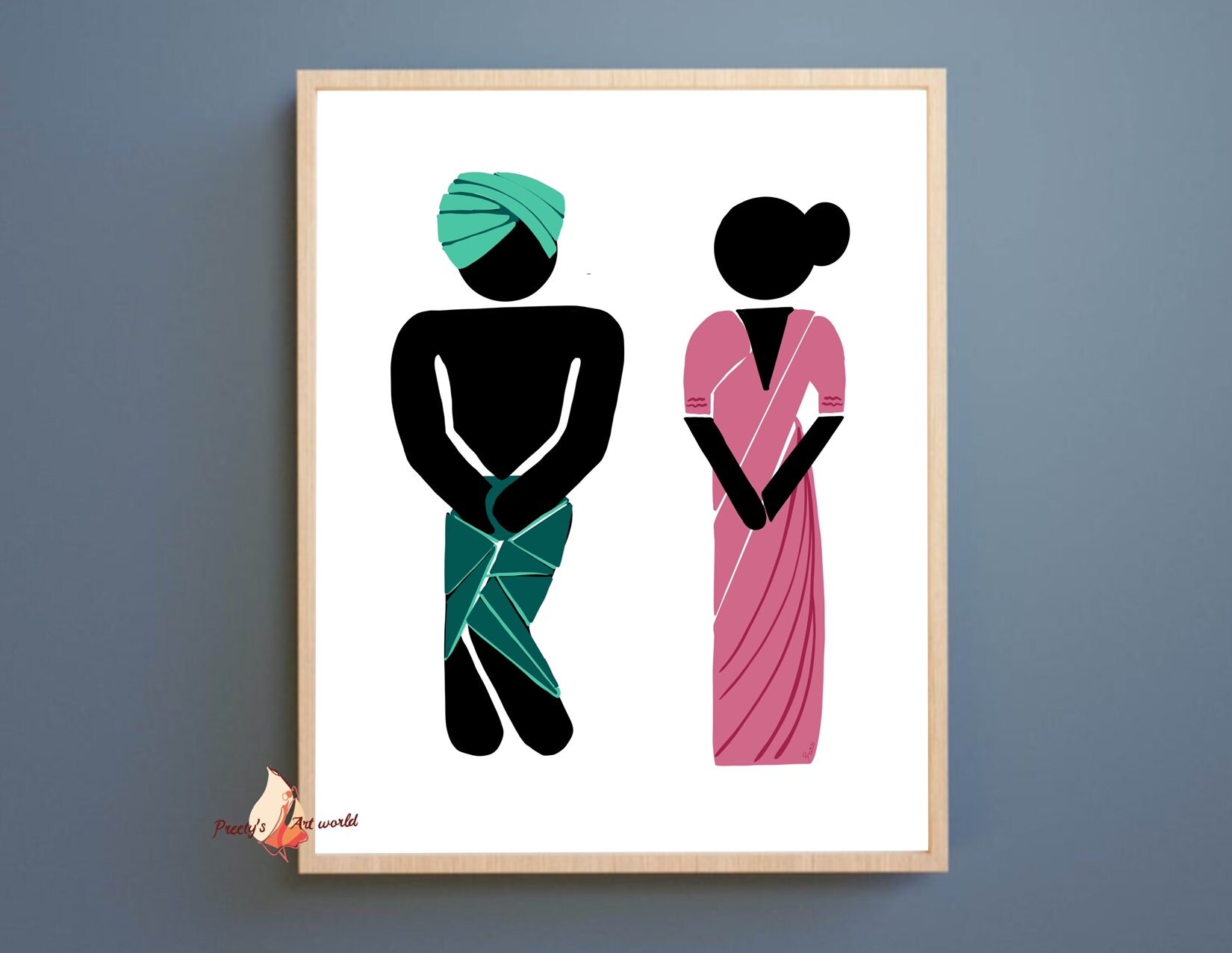 Indian Unisex Restroom Poster Sign I Bathroom Wall Decor I I ...