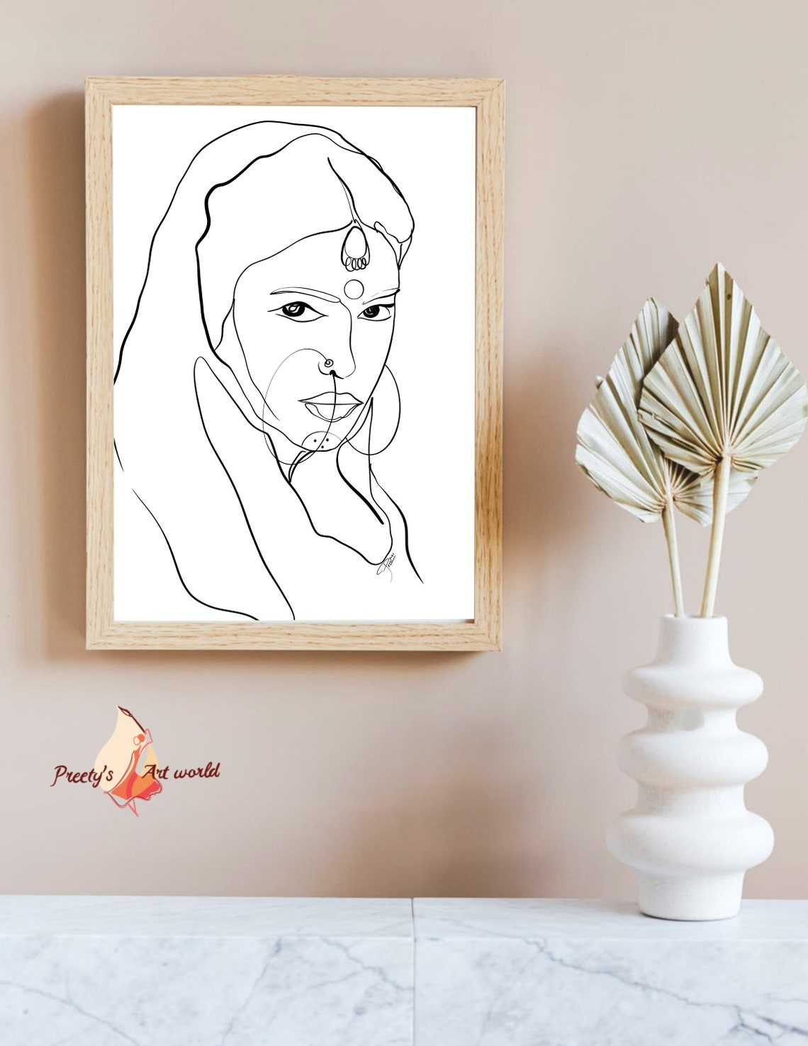 Female One-line Portrait I One Line Print I Woman Line Art I - Etsy