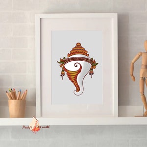 Buy Shankh the Indian Conch Shell I Hindu Religion Puja Blowing Shankh ...