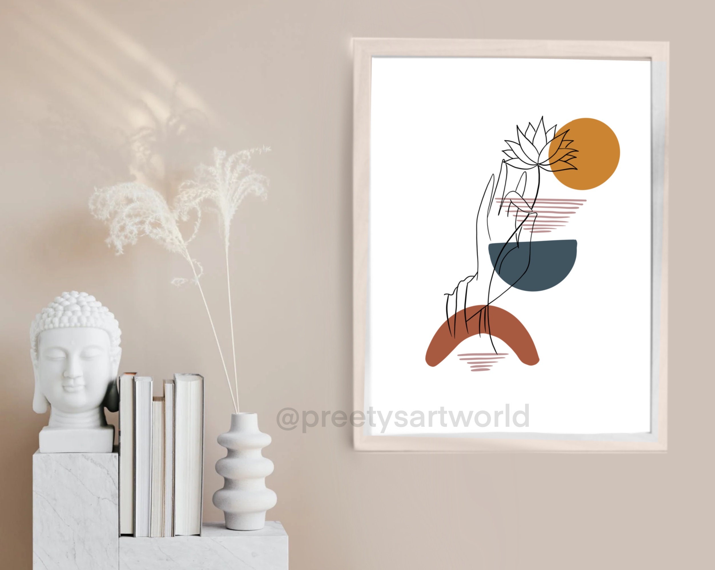 Set of 6 Minimalist Modern Art Prints Gallery Wall Set - Etsy