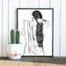 Female One-line Portrait I One Line Print I Woman Line Art I Line Wall ...