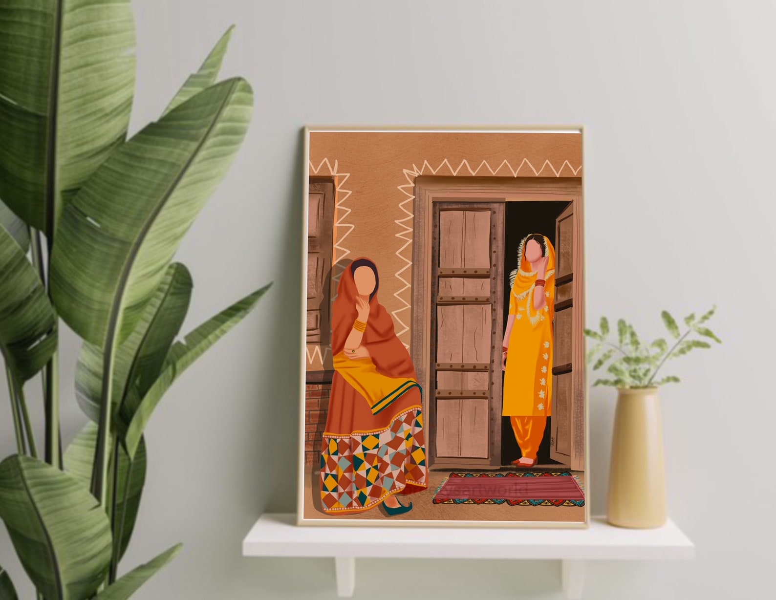 Punjabi Art Print I Indian Ethnic Home Décor I Traditional Indian ...