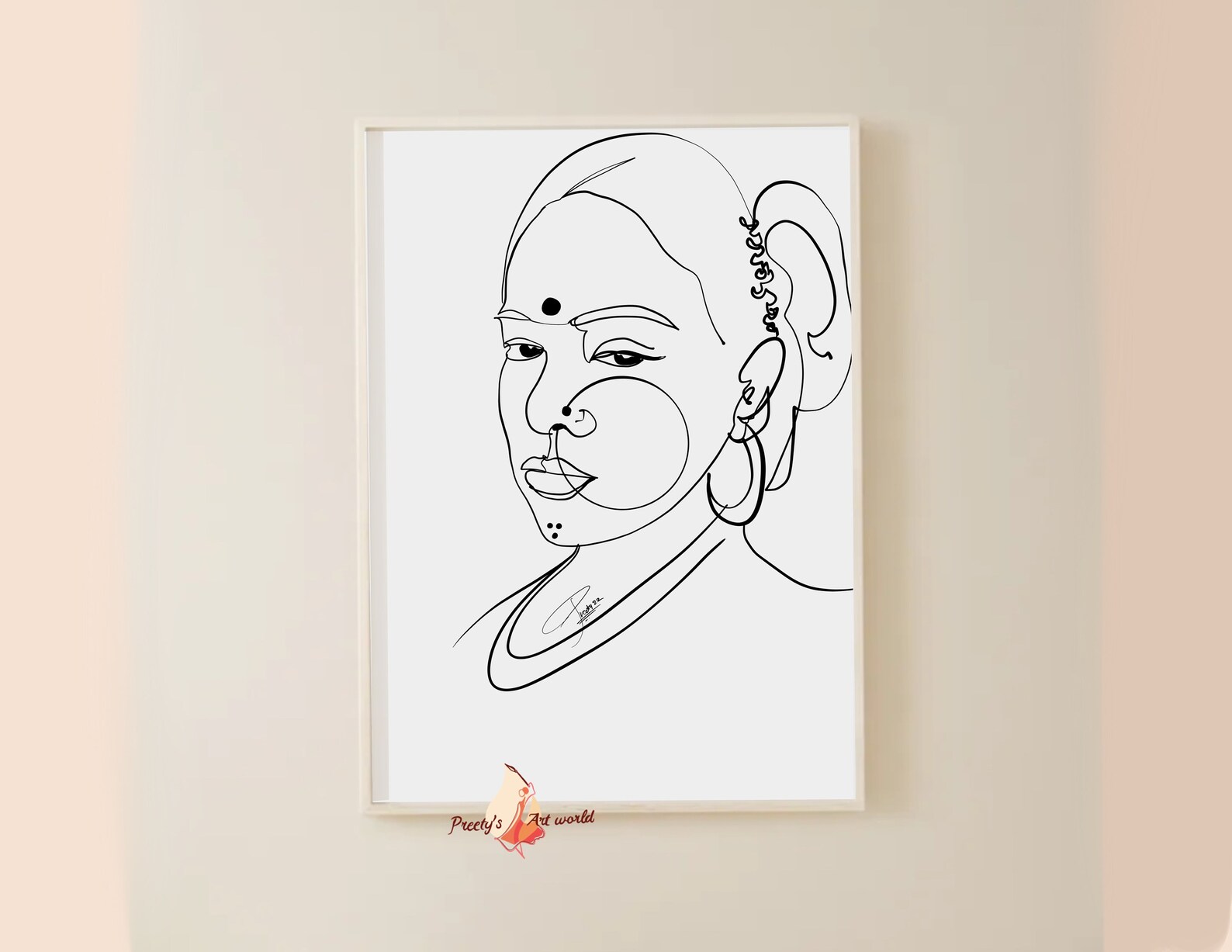 Female One-line Portrait I One Line Print I Woman Line Art I - Etsy