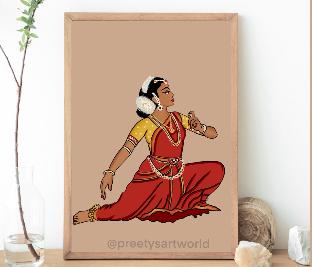 Kuchipudi Dance Drawing