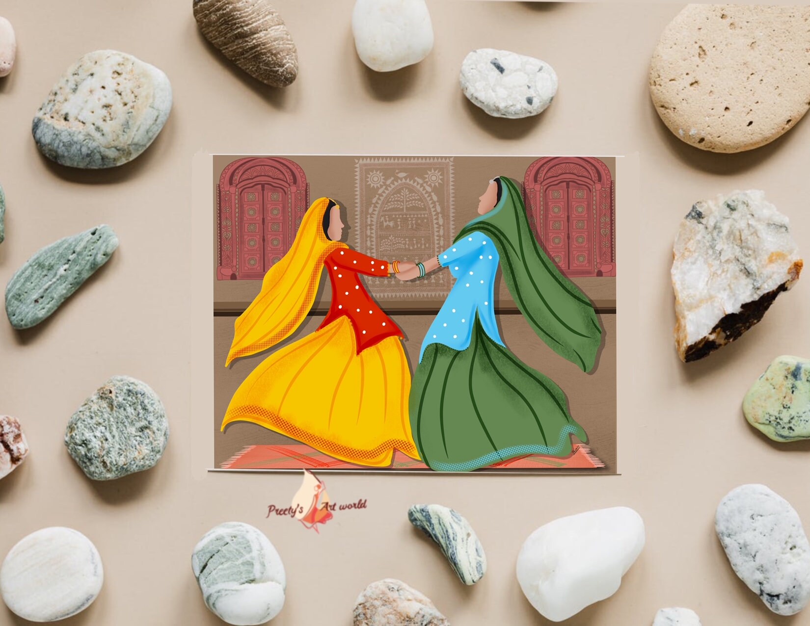 Kikli Kaleer Di I Punjabi Women Doing Traditional Folk Kikli - Etsy Canada