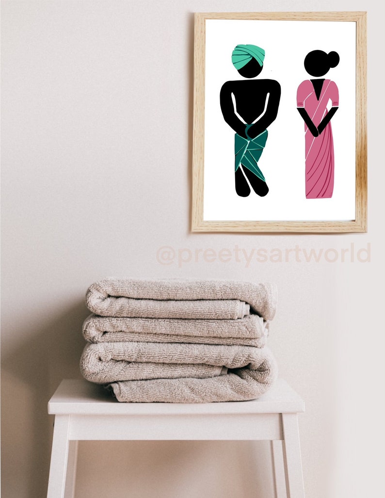 Indian Unisex Restroom Poster Sign I Bathroom Wall Decor I I - Etsy