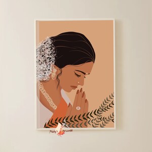 Namaste Lady Wall Indian Decor , Welcome Lady , Yoga Wall Art ...