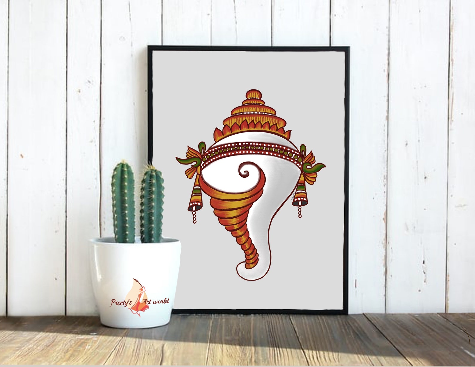 Shankh the Indian Conch Shell I Hindu Religion Puja Blowing Shankh ...