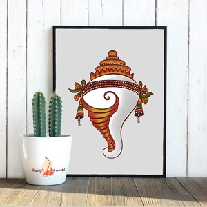 Buy Shankh the Indian Conch Shell I Hindu Religion Puja Blowing Shankh ...