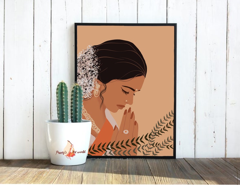 Namaste Lady Wall Indian Decor Welcome Lady Yoga Wall Art - Etsy