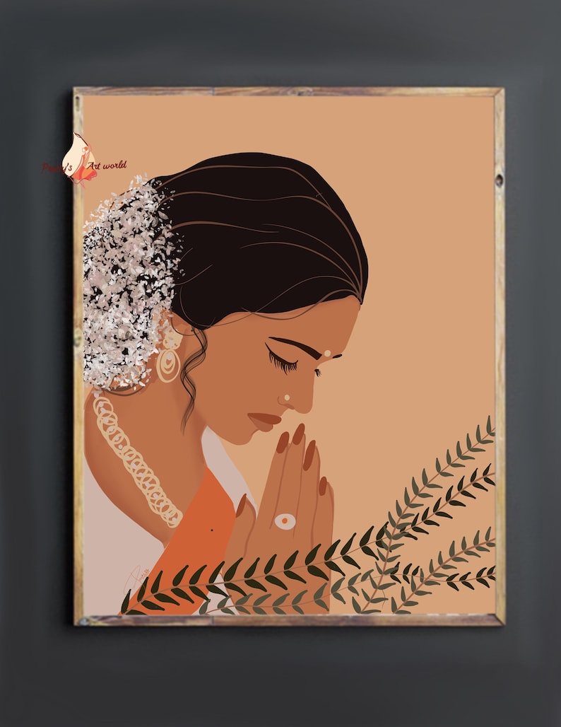 Namaste Lady Wall Indian Decor Welcome Lady Yoga Wall Art - Etsy